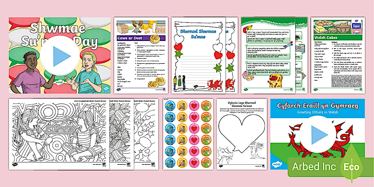 Pecyn Diwrnod Shwmae Su'mae Pack (Hecho por educadores)