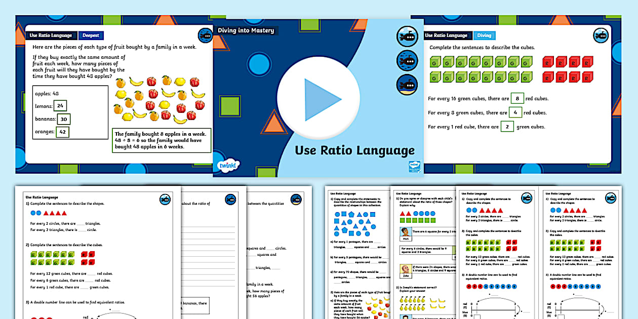 👉 White Rose Maths Compatible Year 6 Using Ratio Language