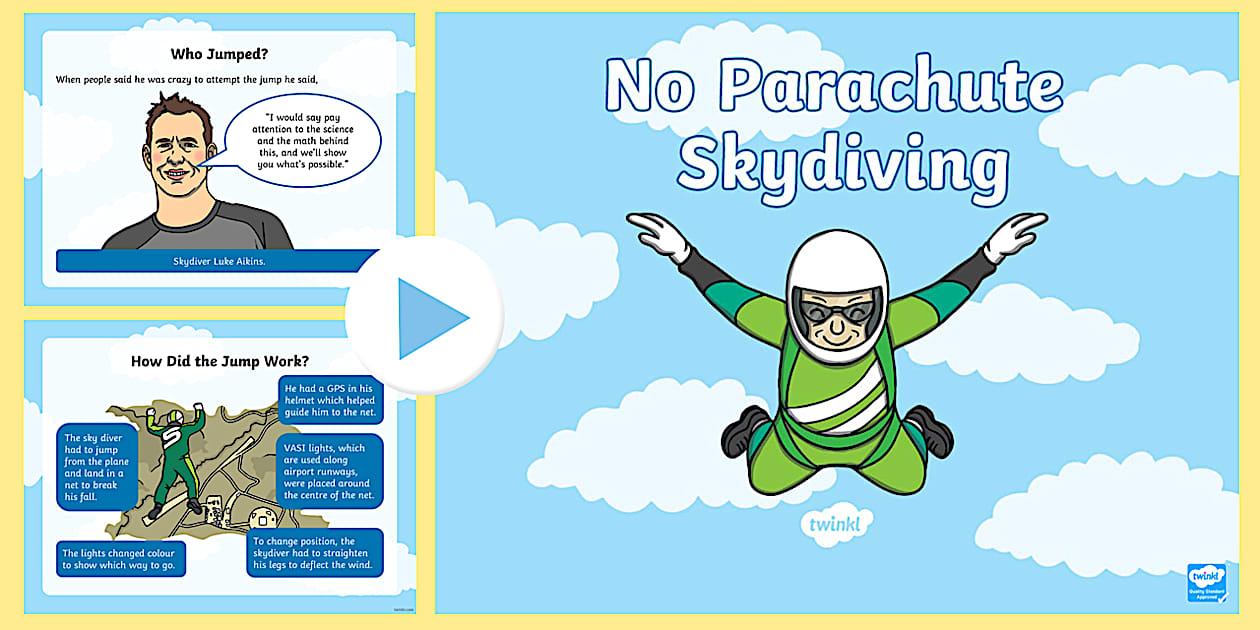 No Parachute Skydive PowerPoint (teacher made) - Twinkl