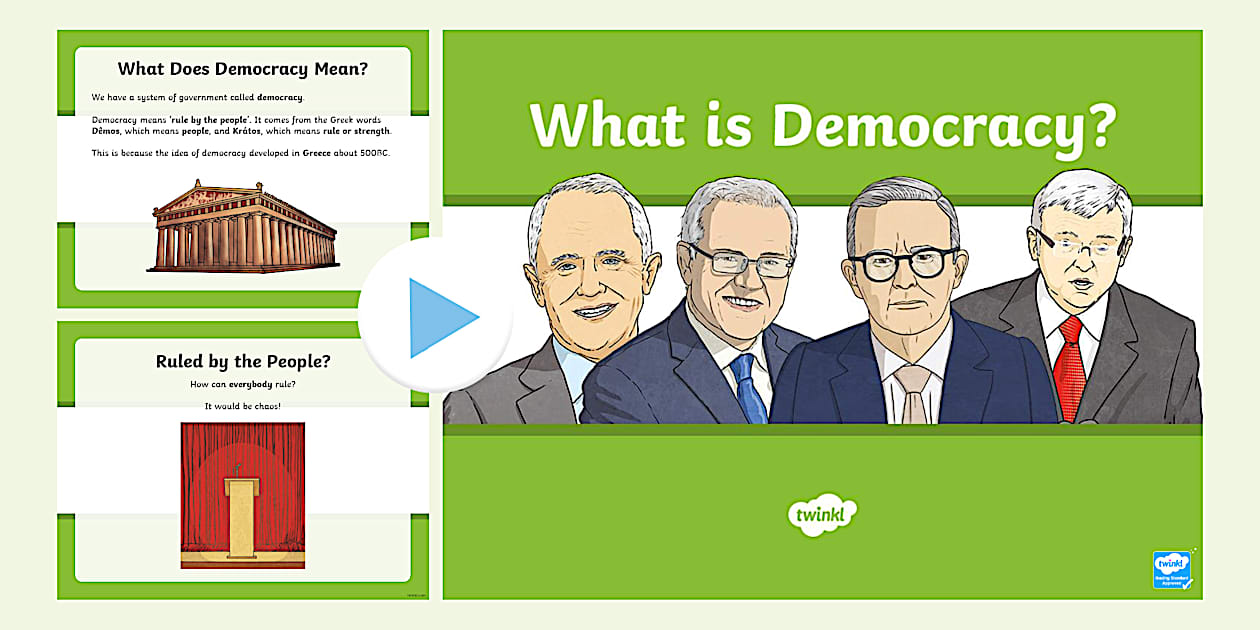 What is Democracy? PowerPoint (teacher made) - Twinkl