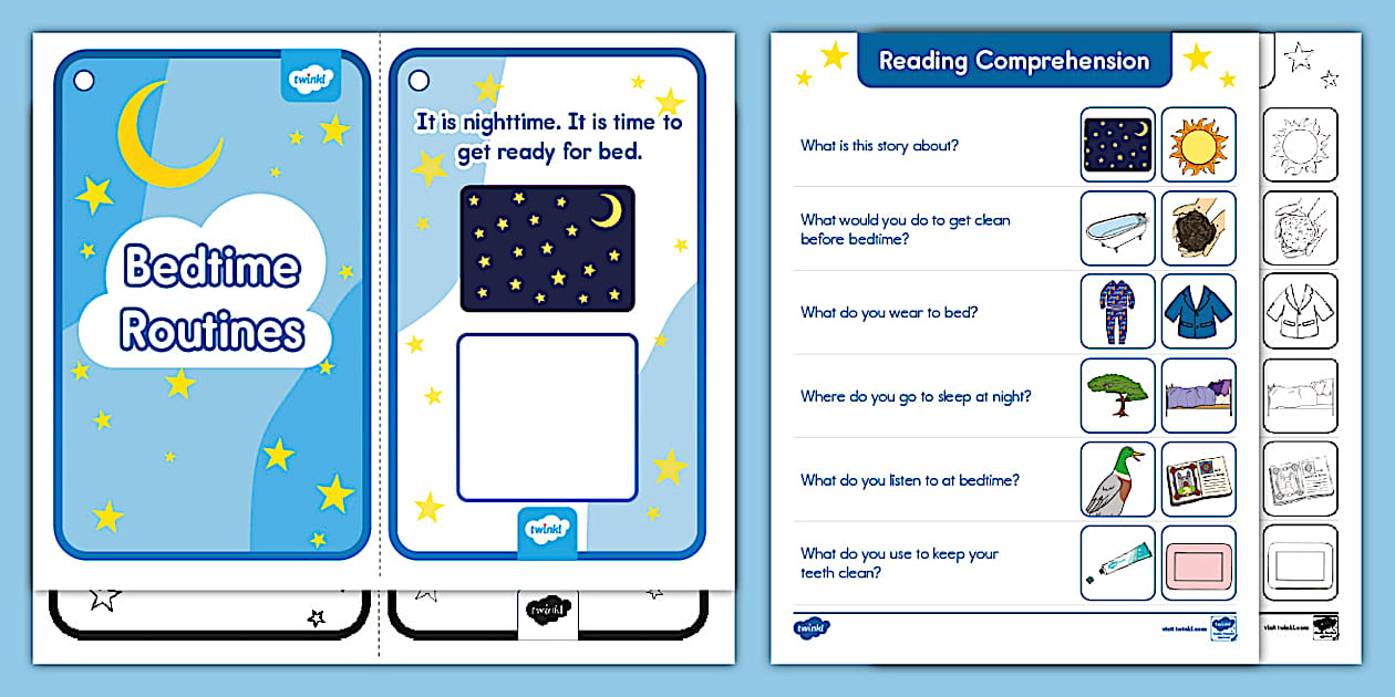 Bedtime Routine Adapted Story | Adapted Readers for Children