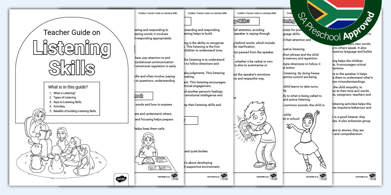 Preschool: Listening Skills Teacher Guide