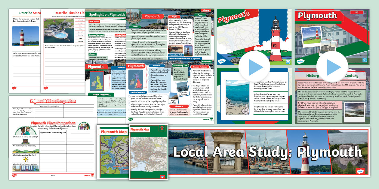 Plymouth Local Area Study Teaching Pack - Twinkl
