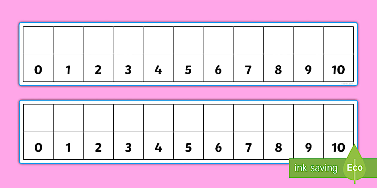 Editable Number Track 0-10 (teacher made) - Twinkl