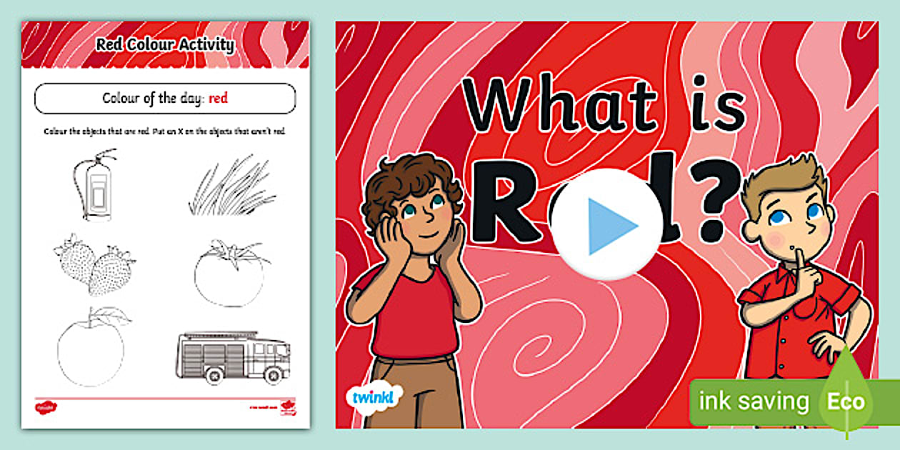 What is Red Colour Activity (teacher made) - Twinkl