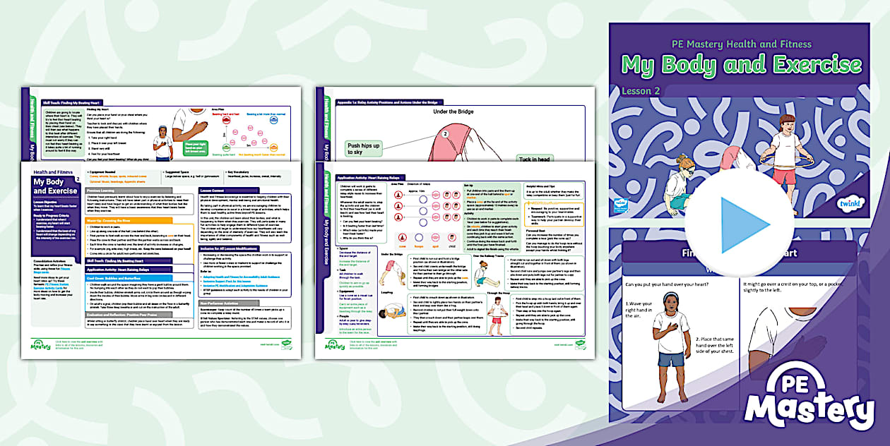 PE Mastery: Year 1 Health and Fitness Lesson 2 - My Body and Exercise