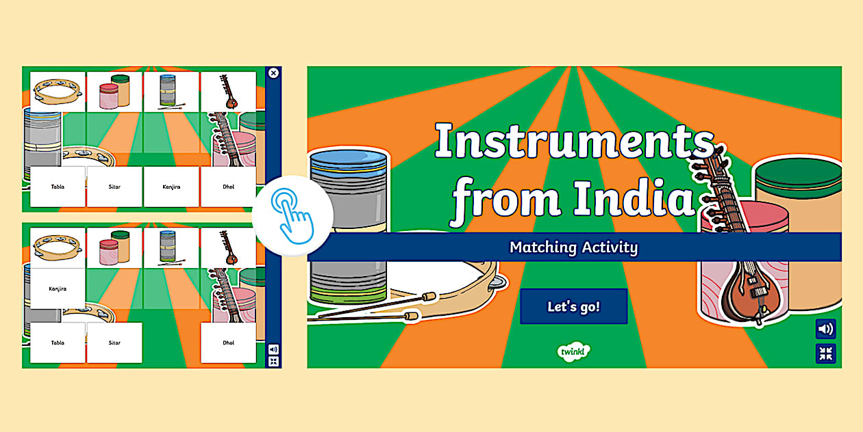 👉 Instruments from India Interactive Matching Activity