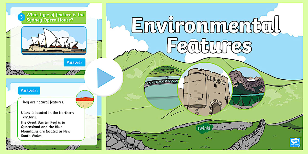 Environmental Features Challenge Questions PowerPoint