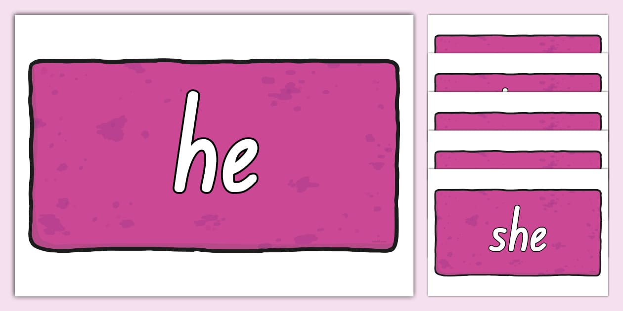 Phonics Level 3 Sight Words on Bricks (Display Posters)