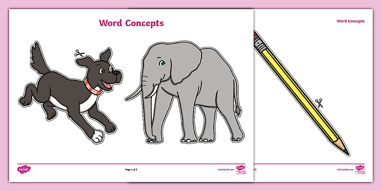 Attention And Listening: Word Concepts - Twinkl