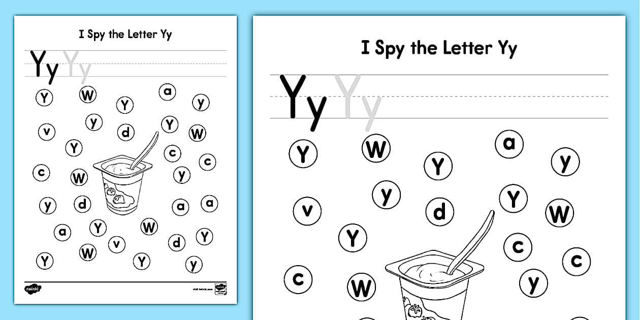 I Spy the Letter Yy Activity - Alphabet - ELA (Teacher-Made)