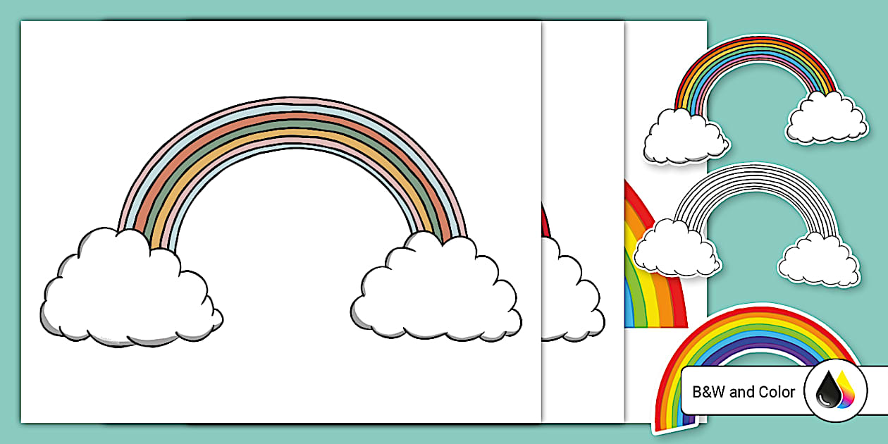 Rainbow Cutouts (creat de profesori) - Twinkl