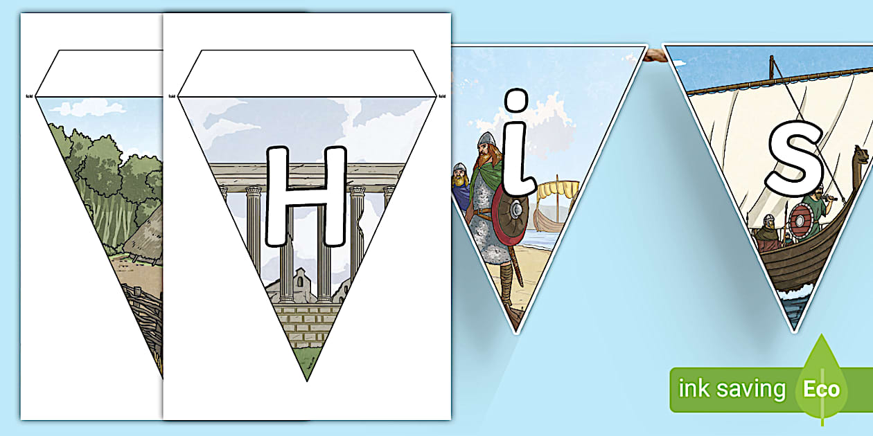 History Display Bunting,Display Ideas,History Curriculum