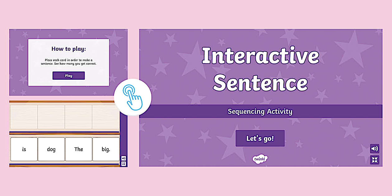 Interactive Sentence Sequencing Activity (teacher made)