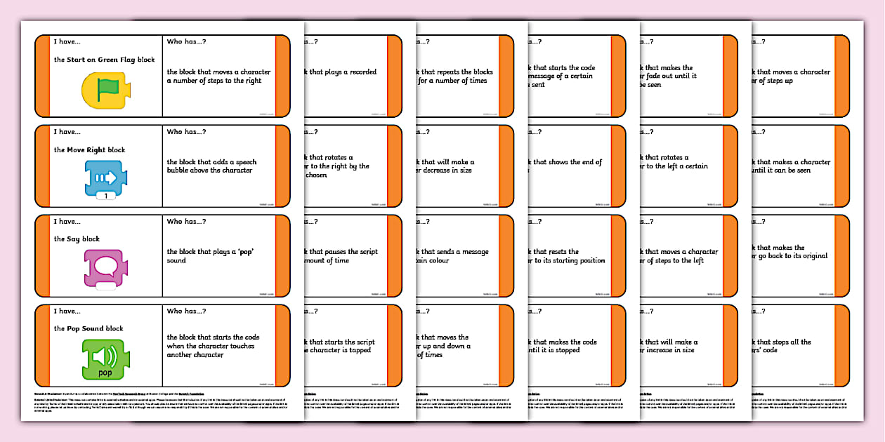 FREE! - Unplugged ScratchJr Coding Loop Cards - Twinkl - KS1