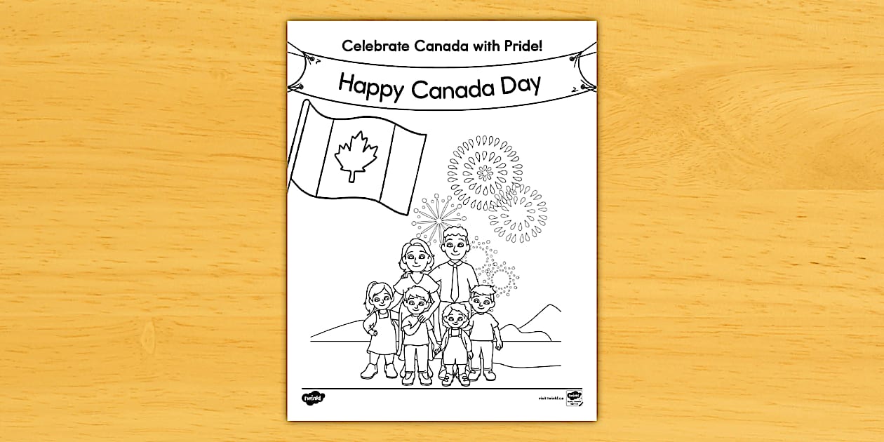 Canada Day Colouring | Art for Canadian Celebrations