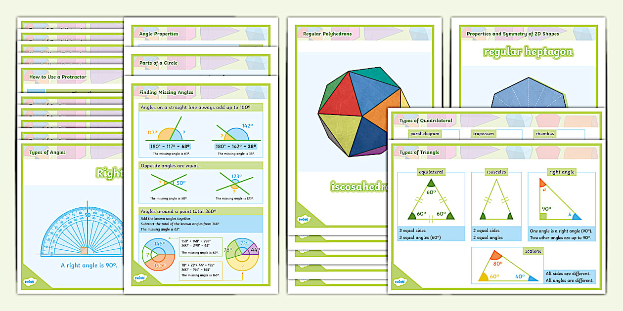 👉 Year 6 Properties of Shapes Posters (teacher made)