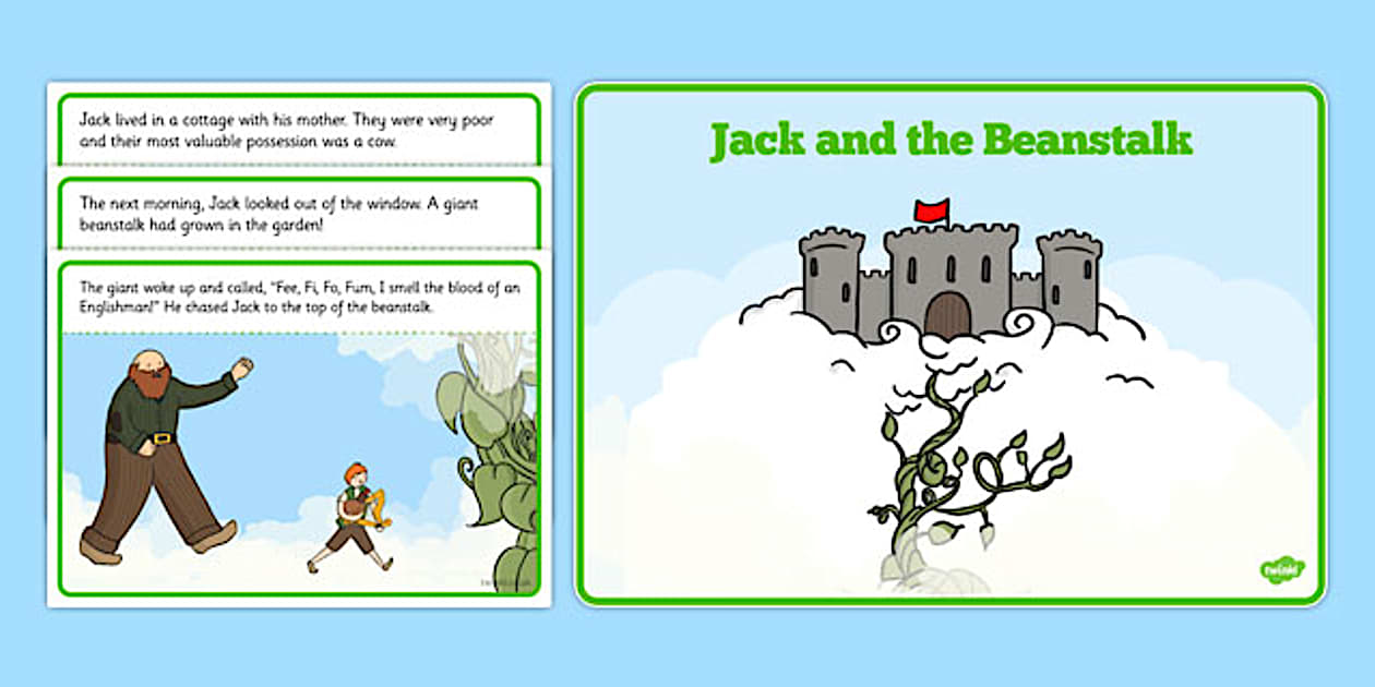 Jack and the Beanstalk Story Summary Cards (teacher made)