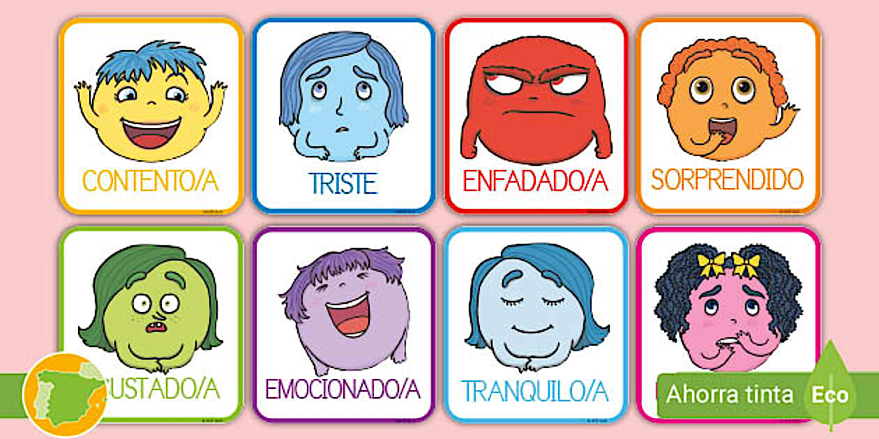Tarjetas de Vocabulario: Los monstruos y sus emociones
