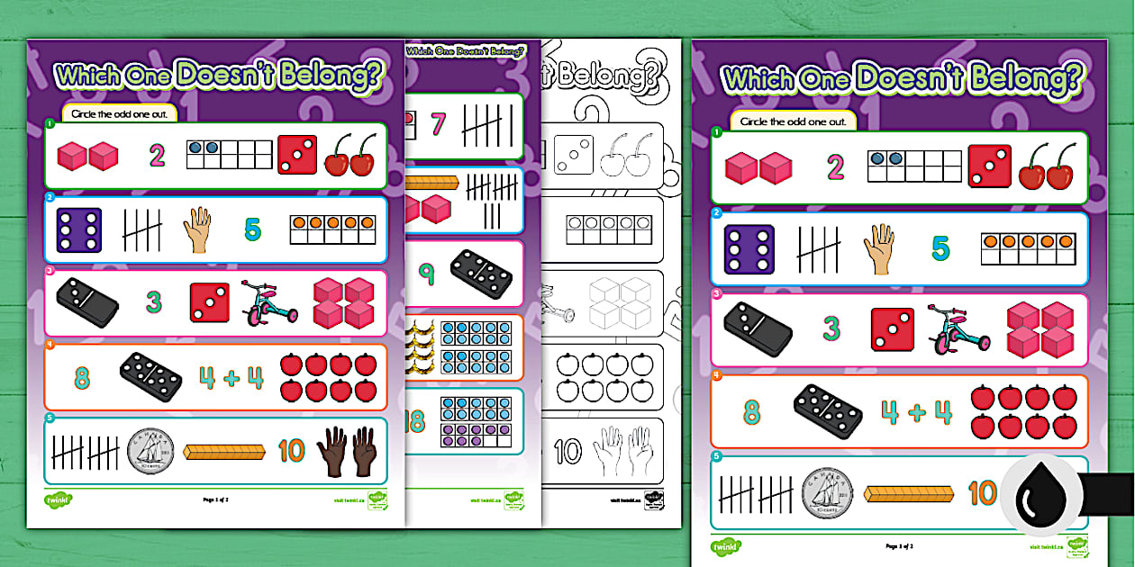 Numbers to 20: Which One Doesn't Belong? - Twinkl