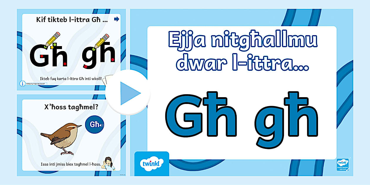 Preżentazzjoni: Ejja Nitgħallmu Dwar l-Ittra Għ l Twinkl