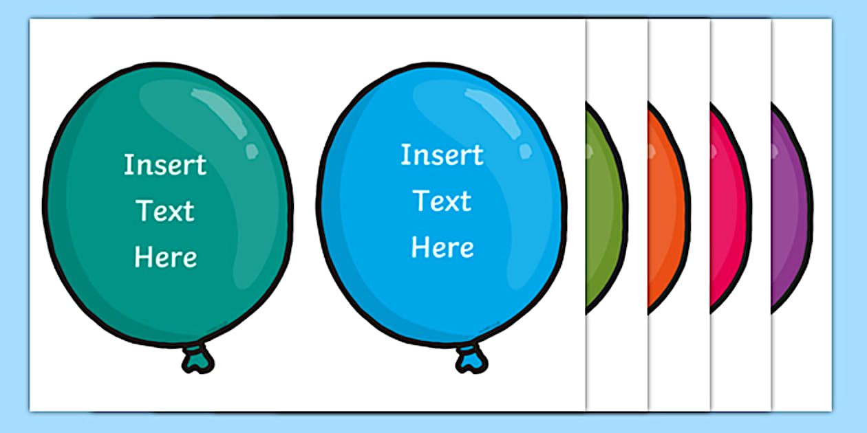 Birthday Labels for the Classroom | Balloon Display Pack