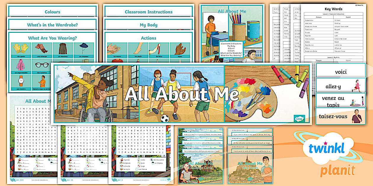 French: All About Me Year 3 Additional Resources - Twinkl