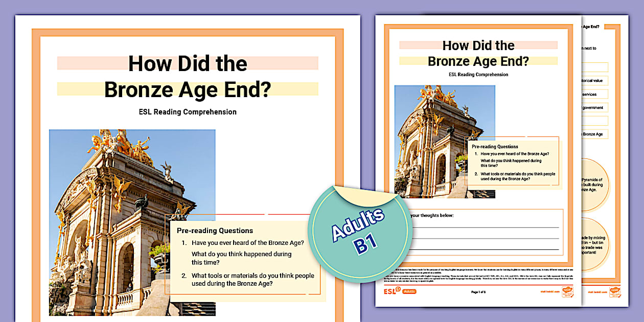 Bronze Age End Reading Comprehension (teacher made) - Twinkl