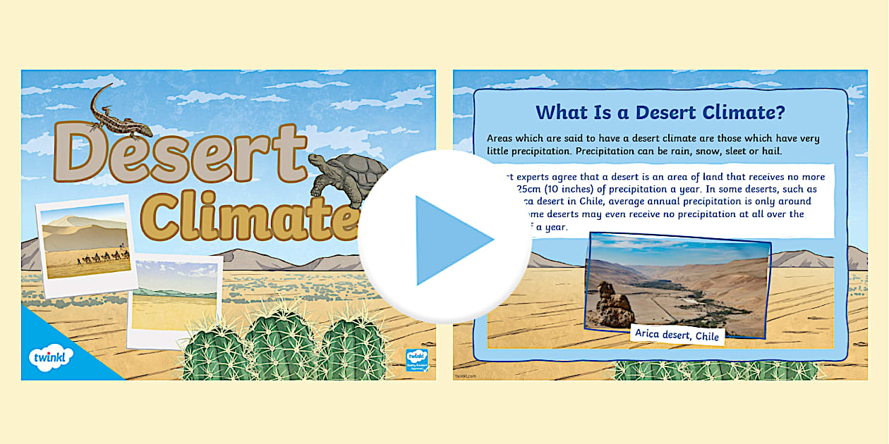 KS2 Desert Climates PowerPoint - Geography (teacher made)
