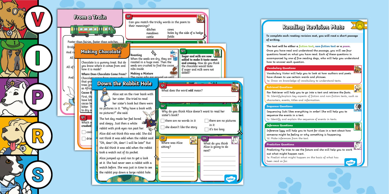 Year 1 Reading Revision Activity Mat Pack 4 - Twinkl