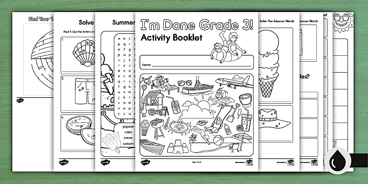 End of Grade Three Activity Booklet (teacher made) - Twinkl