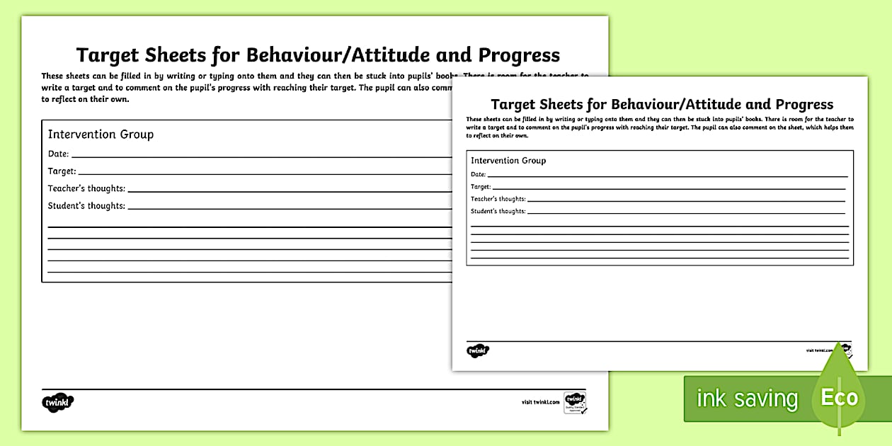 Target Review Editable Notes - Twinkl