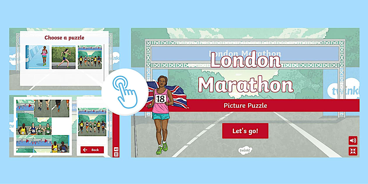 Interactive London Marathon Puzzle (teacher made) - Twinkl