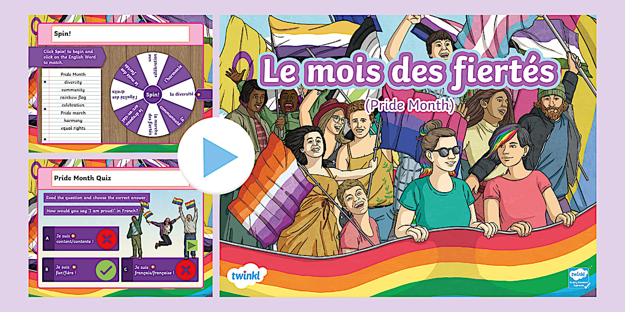 👉 French Powerpoint - Pride Month (teacher made) - Twinkl