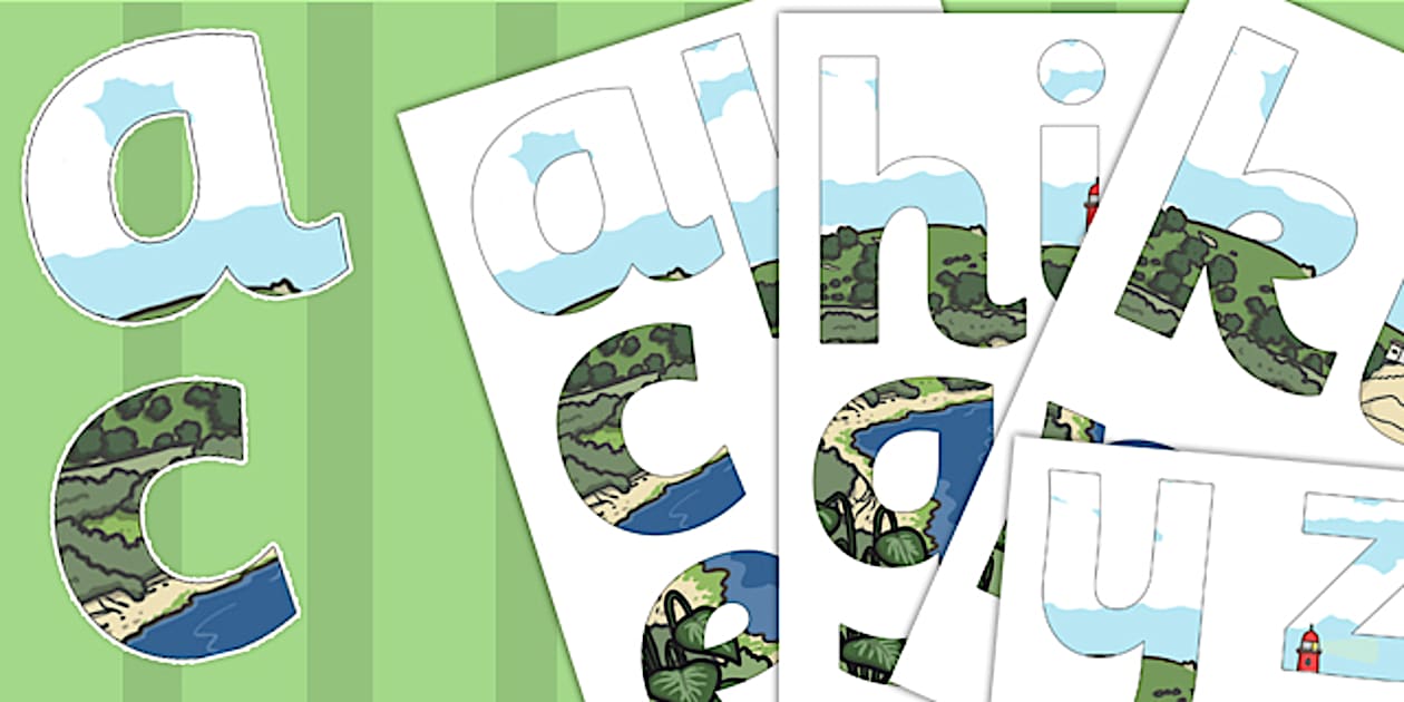 Physical Geography Display Lettering (teacher made) - Twinkl