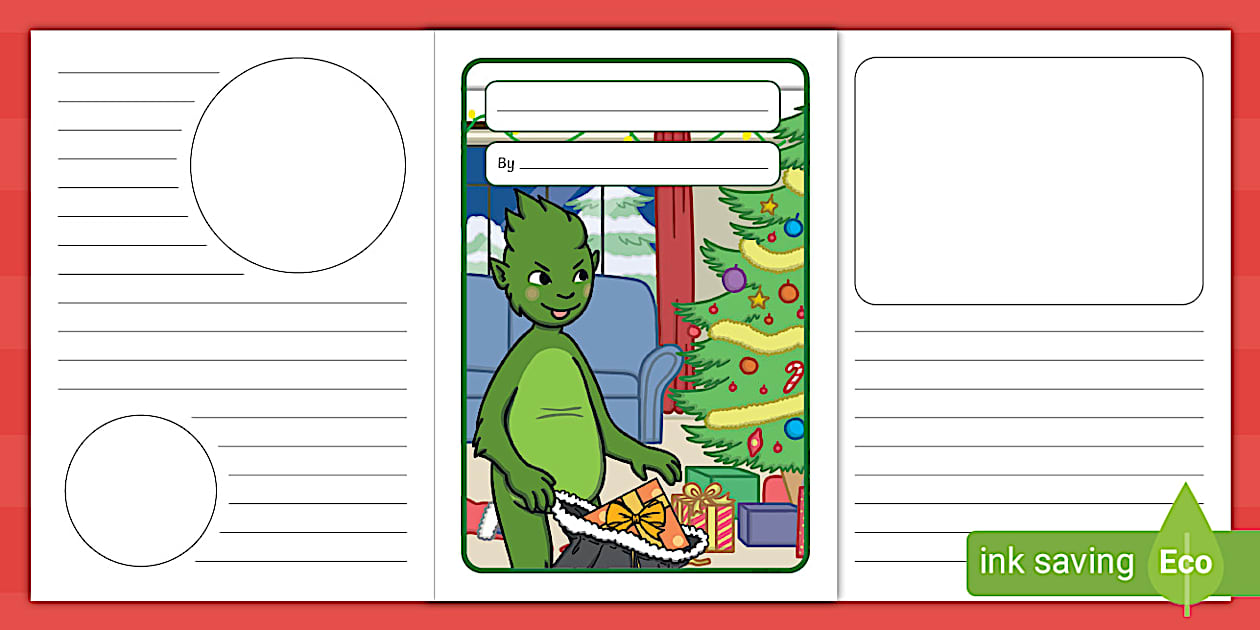 Christmas Imp Story Book Template (teacher made) - Twinkl