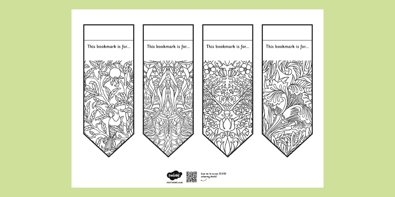 Printable/Unusual Bookmarks for Kids | Mindfulness Colouring