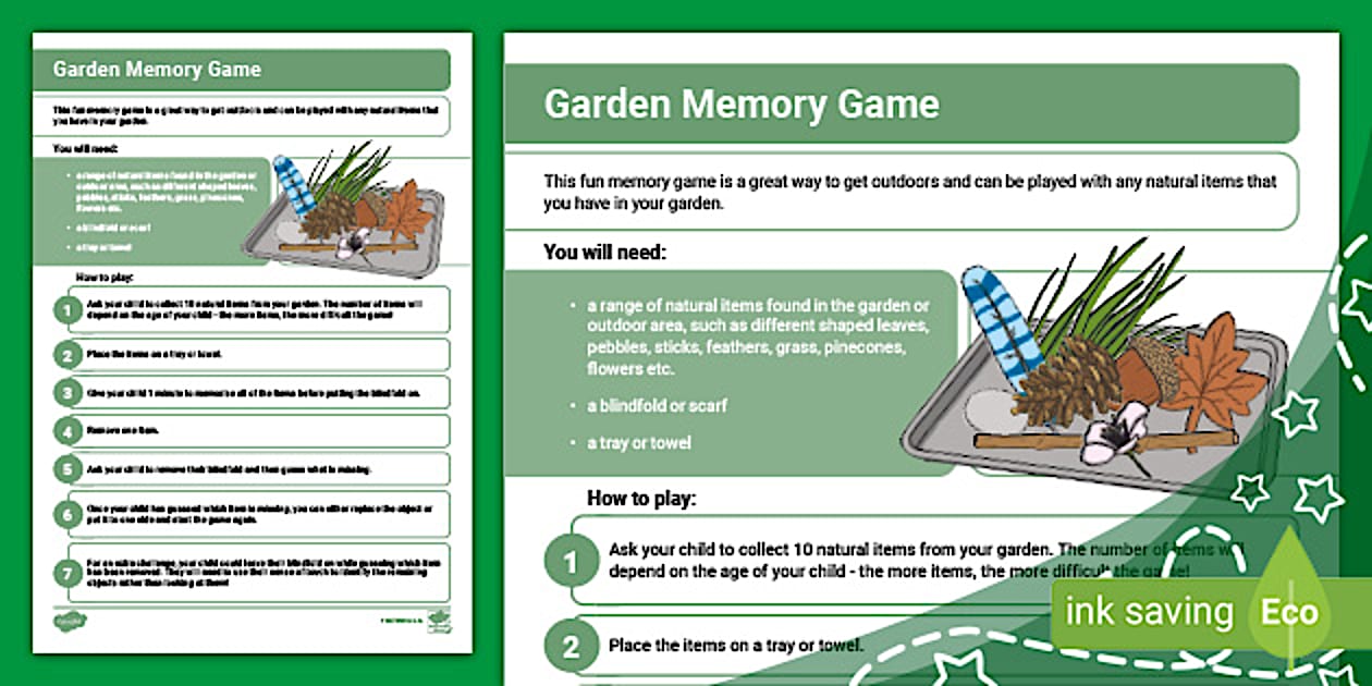 Garden Memory Game (teacher made) - Twinkl