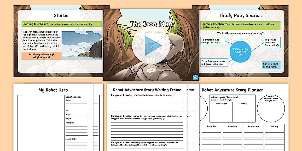 The Iron Man Inspired Story Writing Activity Pack - Twinkl