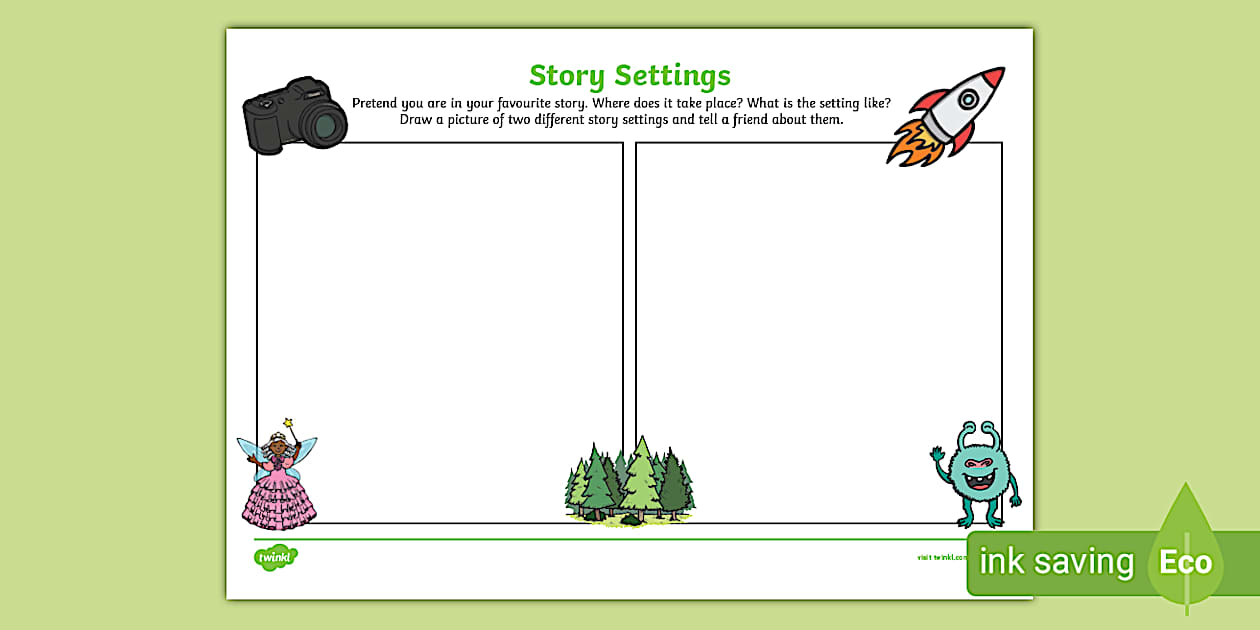 Story Settings Activity Sheet | Twinkl (teacher made)