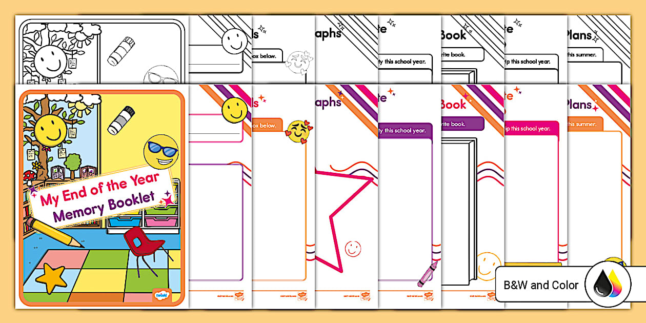 Prekindergarten End of the Year Memory Booklet - Twinkl
