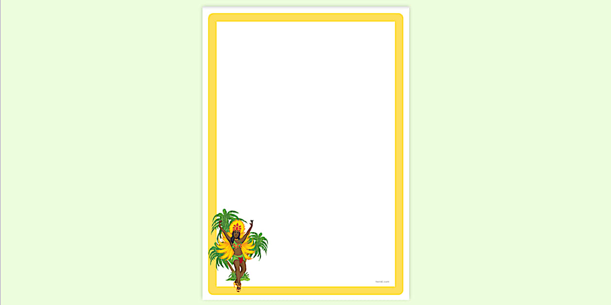 Simple Blank Carnival Page Border | Page Borders | Twinkl