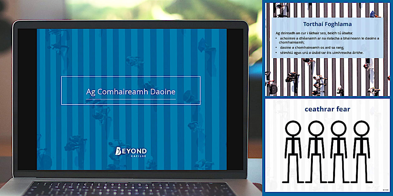 Ag Comhaireamh Daoine PowerPoint (teacher made) - Twinkl