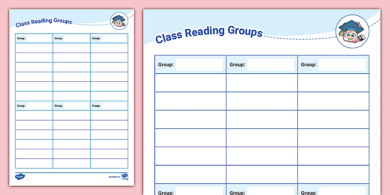 My Teaching File: Class Reading Groups | Class Organisation