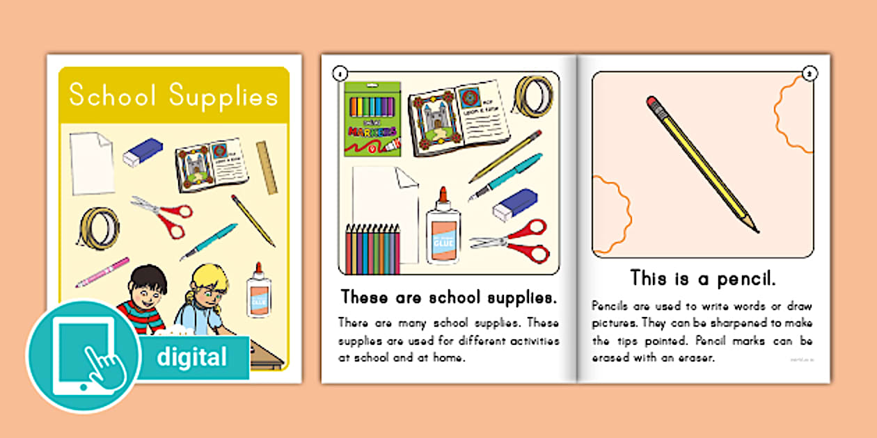 Augmentative and Alternative Communication: School Supplies Shared Reader