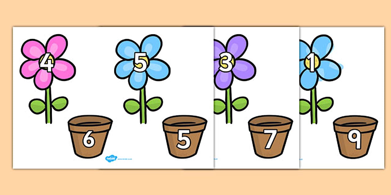 Number Bonds to 10 Display | Flowers (teacher made) - Twinkl