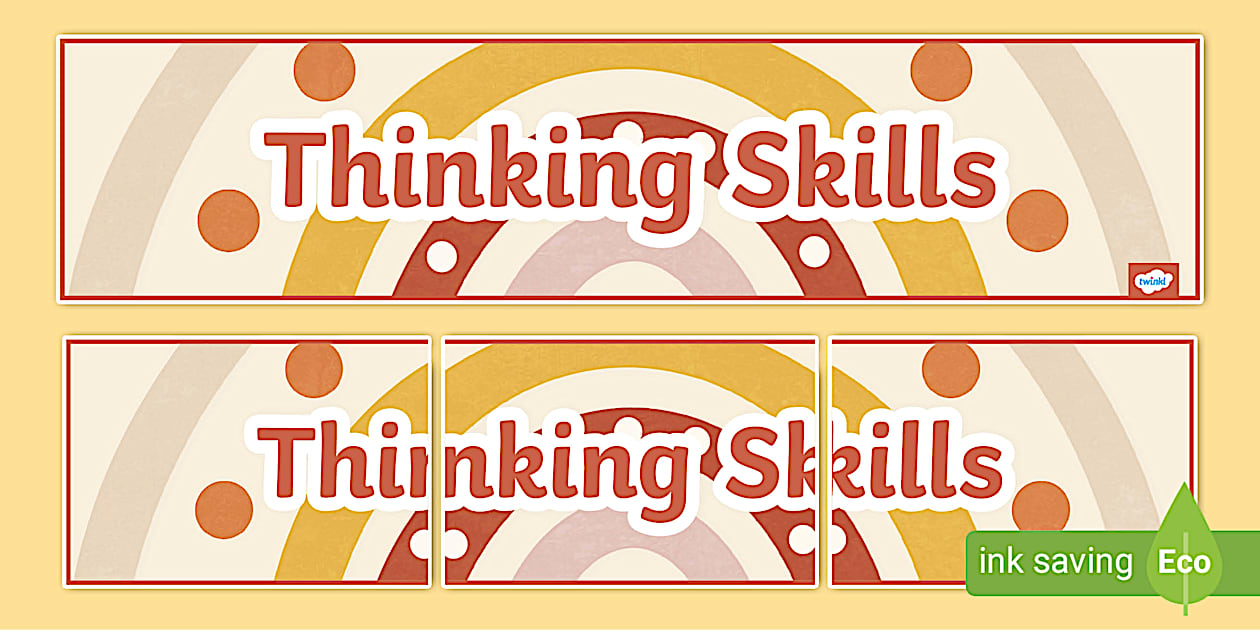 Thinking Skills Banner (Teacher-Made) - Twinkl