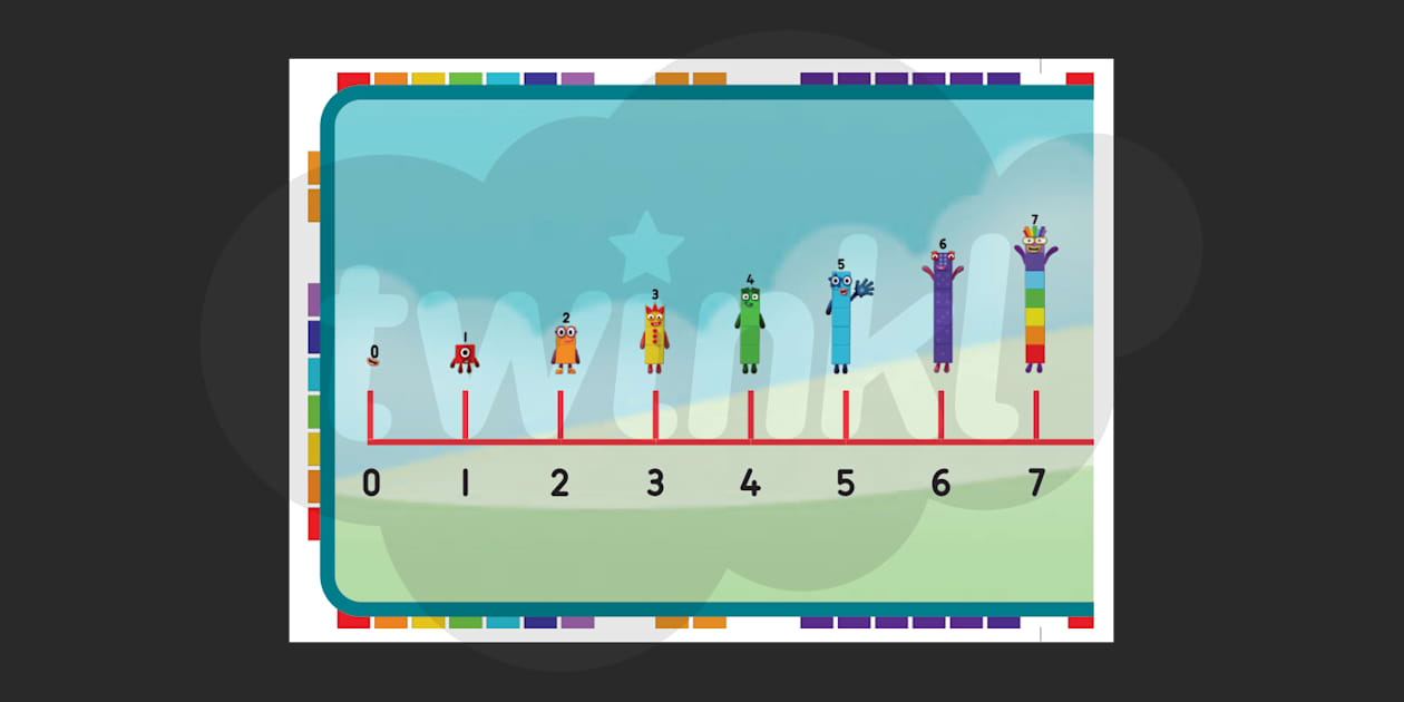 numberblocks wall display