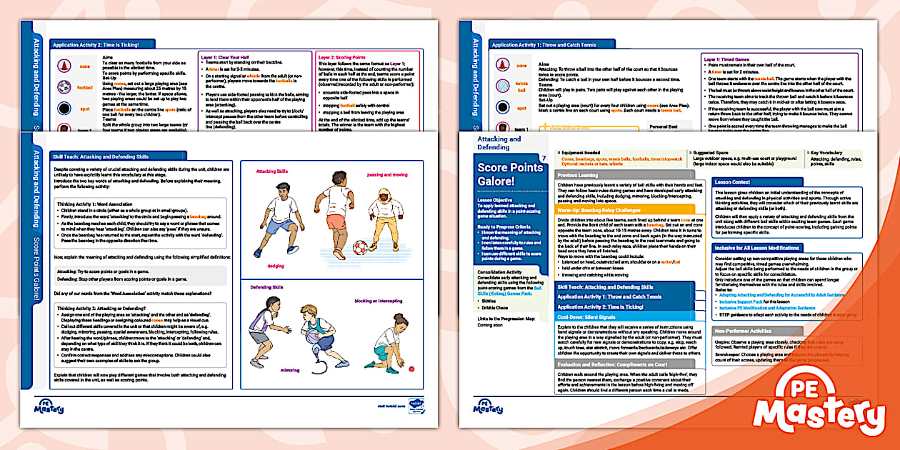 PE Mastery: Y1 Attacking & Defending L7- Score Points Galore