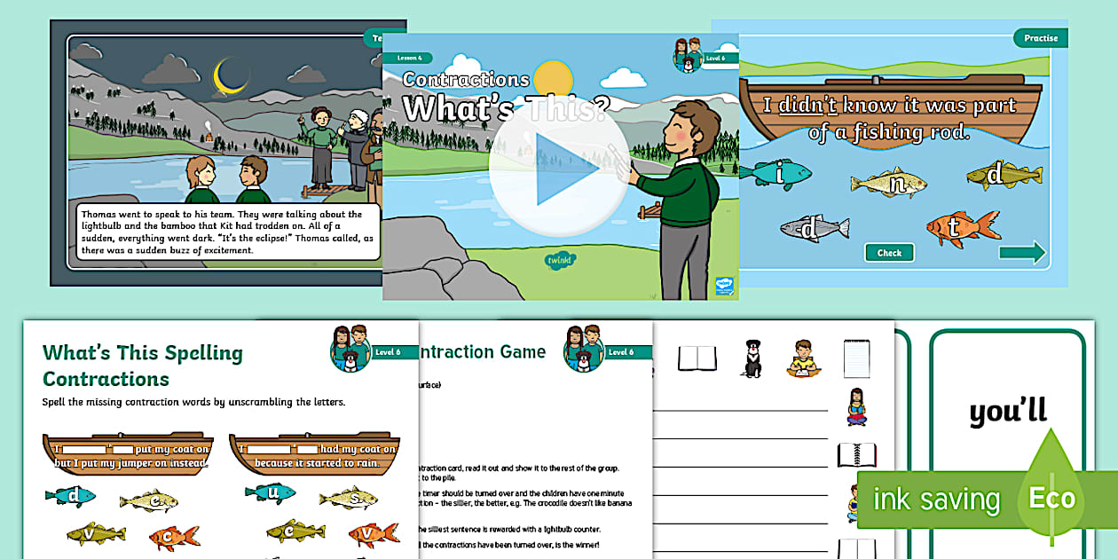 Contractions Lesson Pack - Level 6 Week 22 Lesson 4 - Twinkl